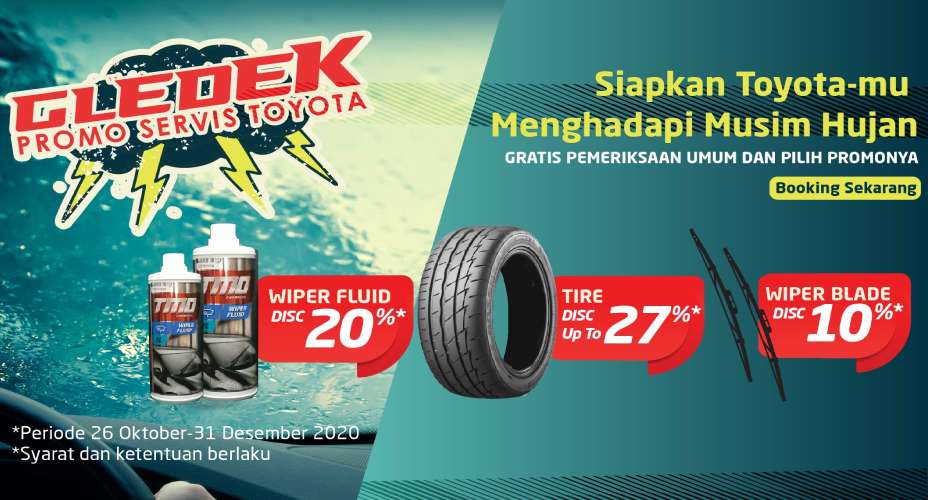 Promo Servis Toyota Musim Hujan, GLEDEK AUTO2000 | Auto2000